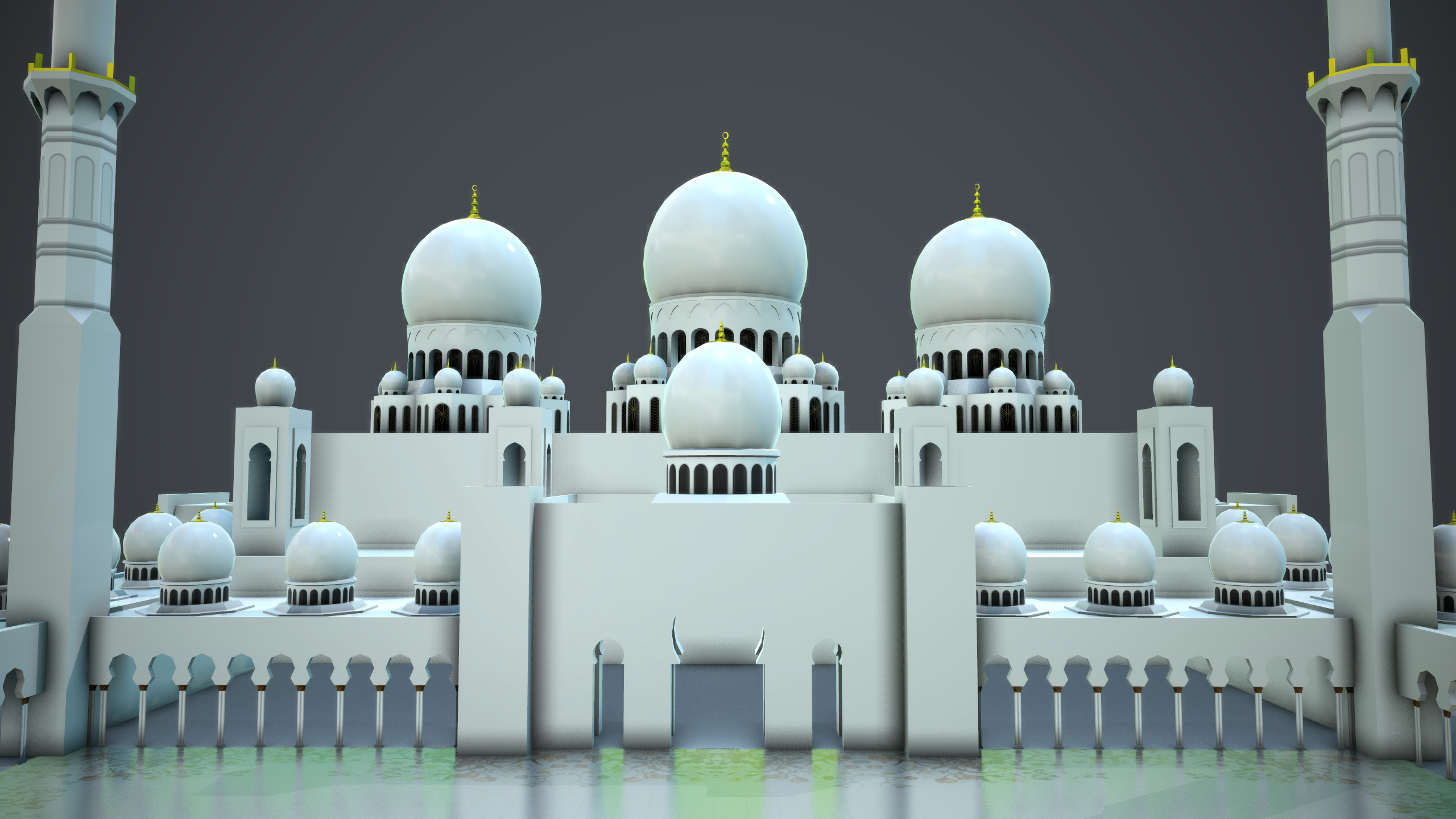 Sheikh zayed mosque 3D model - TurboSquid 1377823
