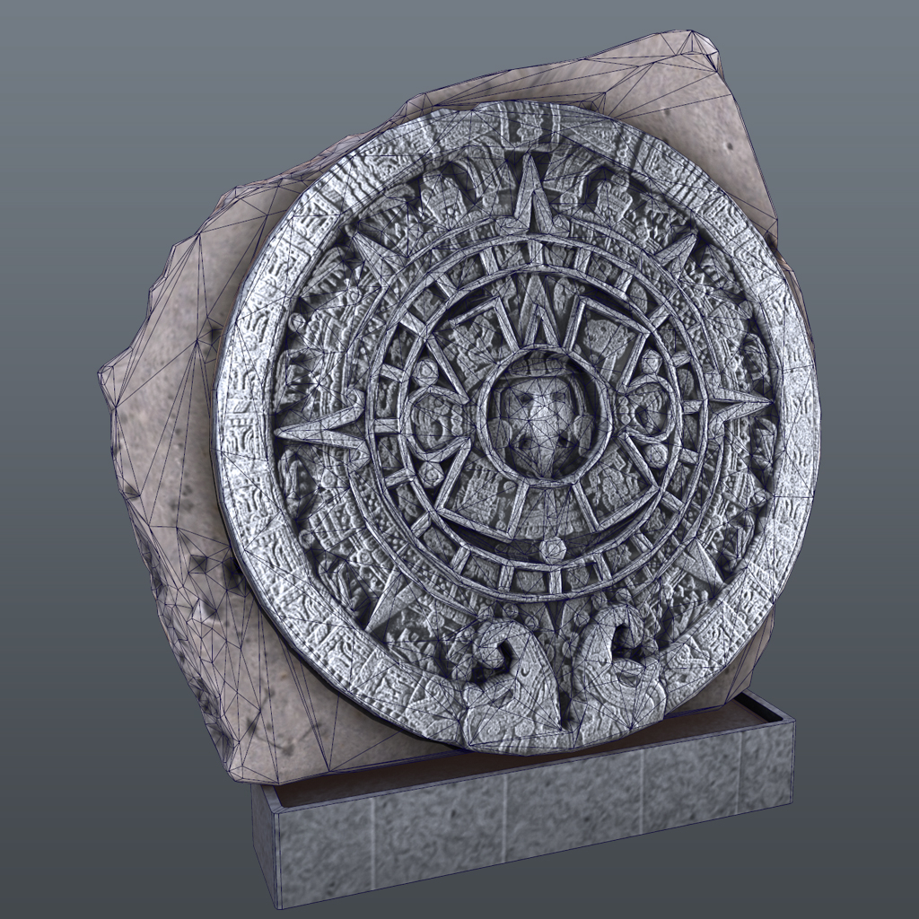 modelo 3d Calendario azteca - TurboSquid 1377850