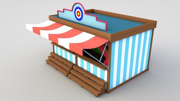 3D cartoon shooting gallery - TurboSquid 1377872