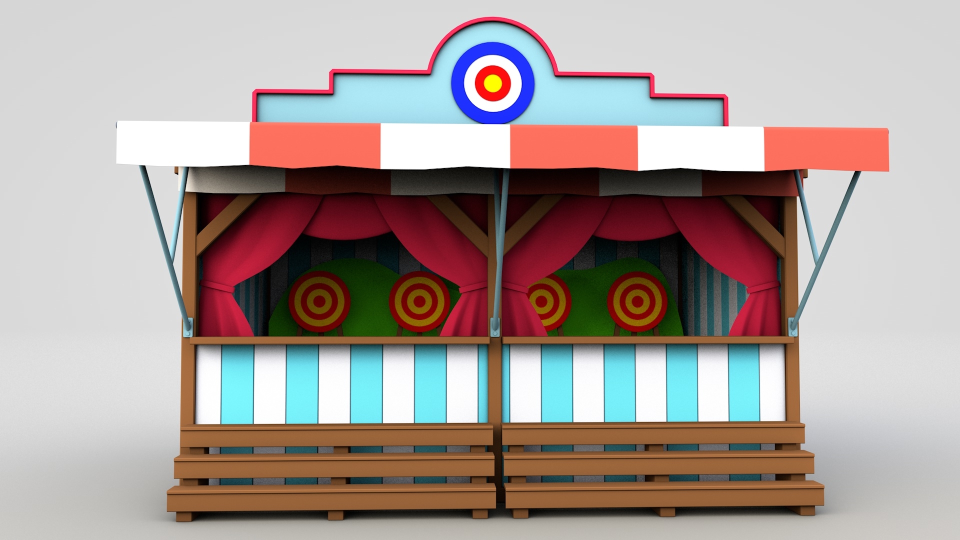 3D cartoon shooting gallery - TurboSquid 1377872