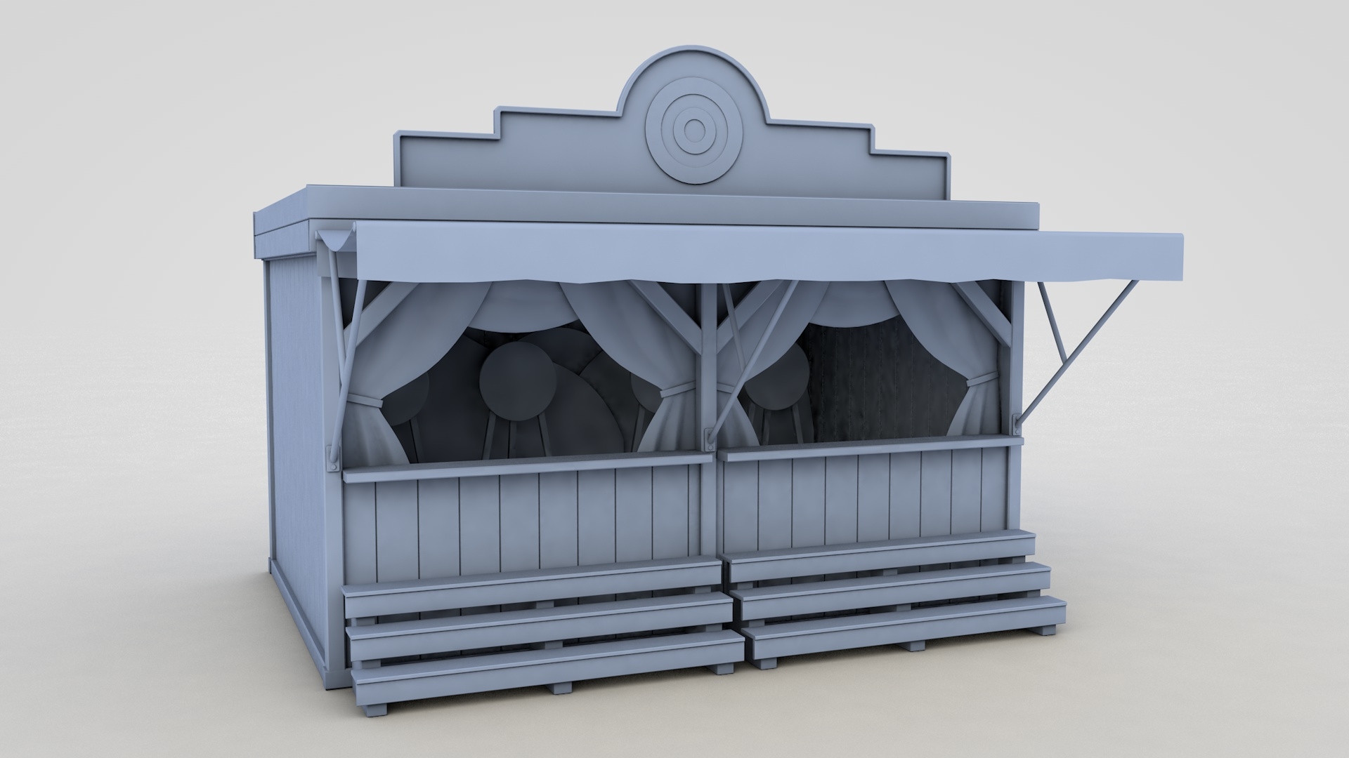 3D cartoon shooting gallery - TurboSquid 1377872