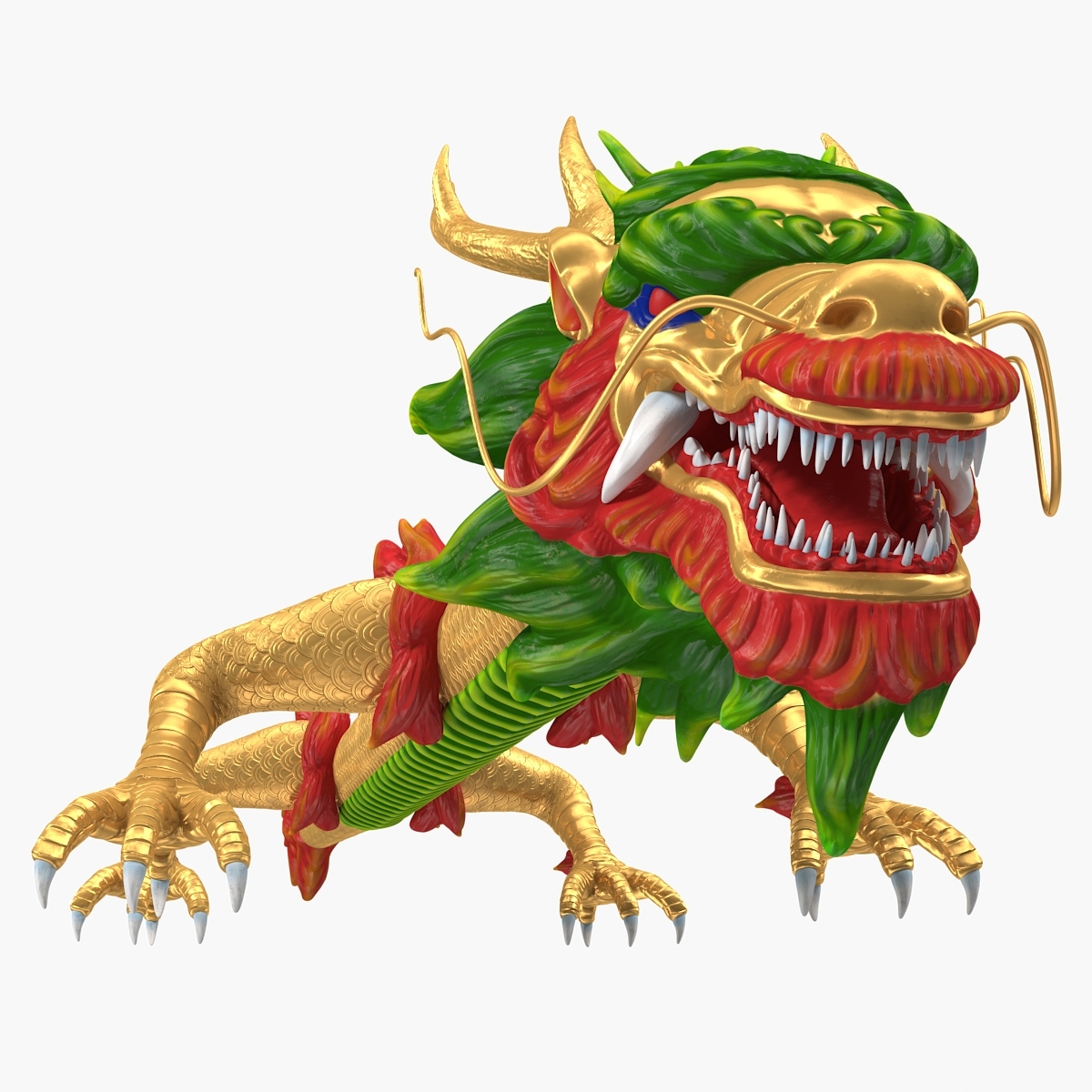 Traditional chinese dragon neutral 3D model - TurboSquid 1377936