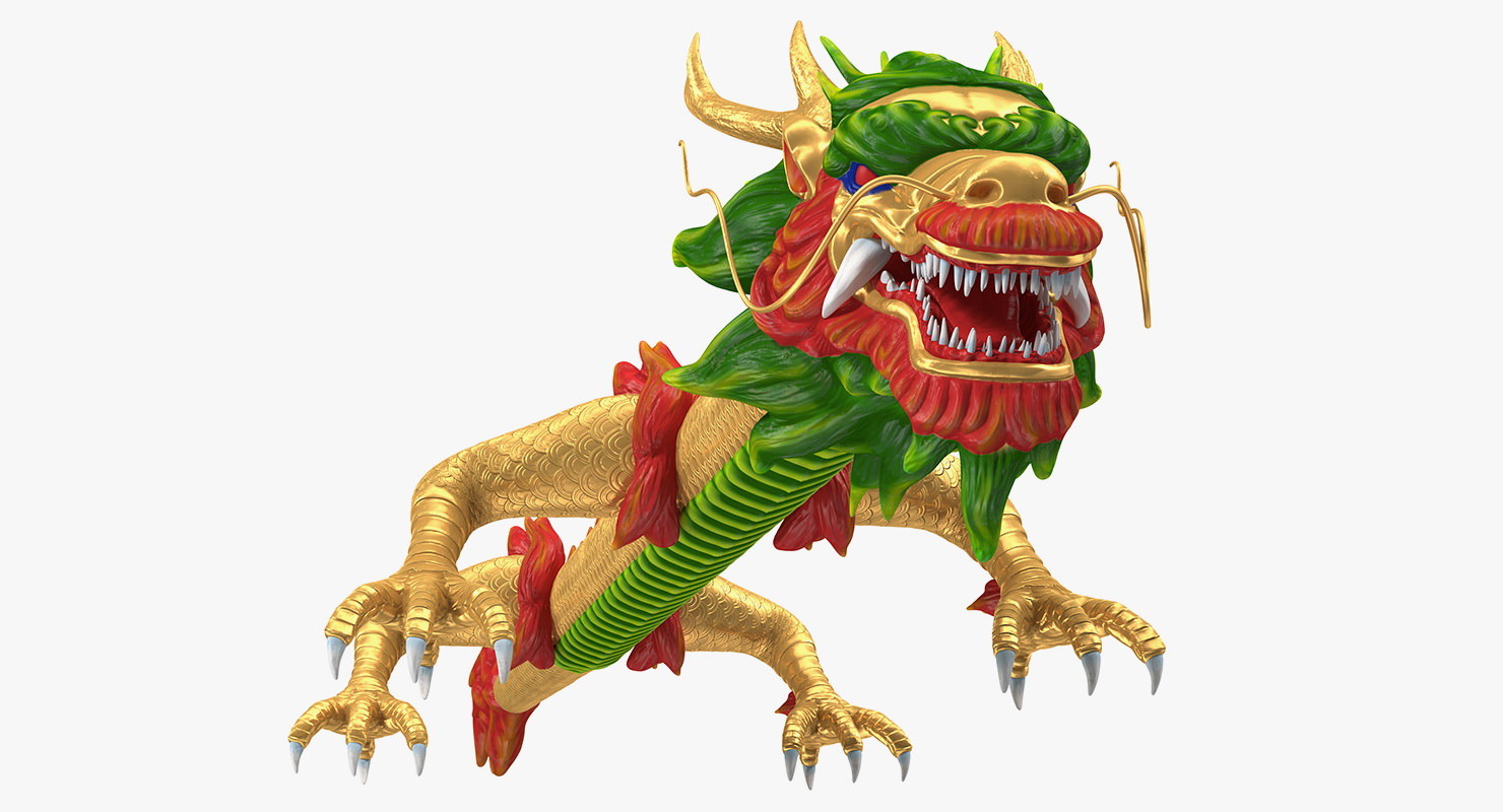 Traditional chinese dragon neutral 3D model - TurboSquid 1377936