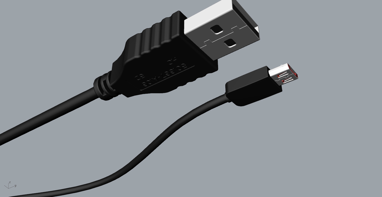 3D модель Оригинальный дизайн модели Micro USB 3d - TurboSquid 1378207