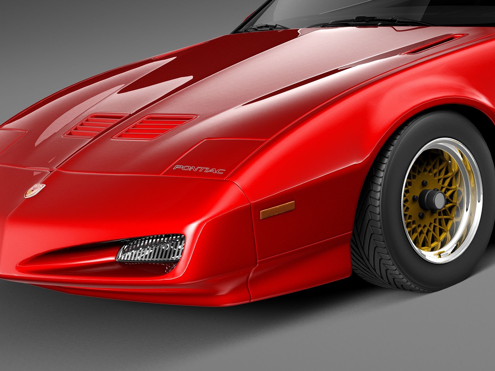 pontiac firebird trans 1991 3d model