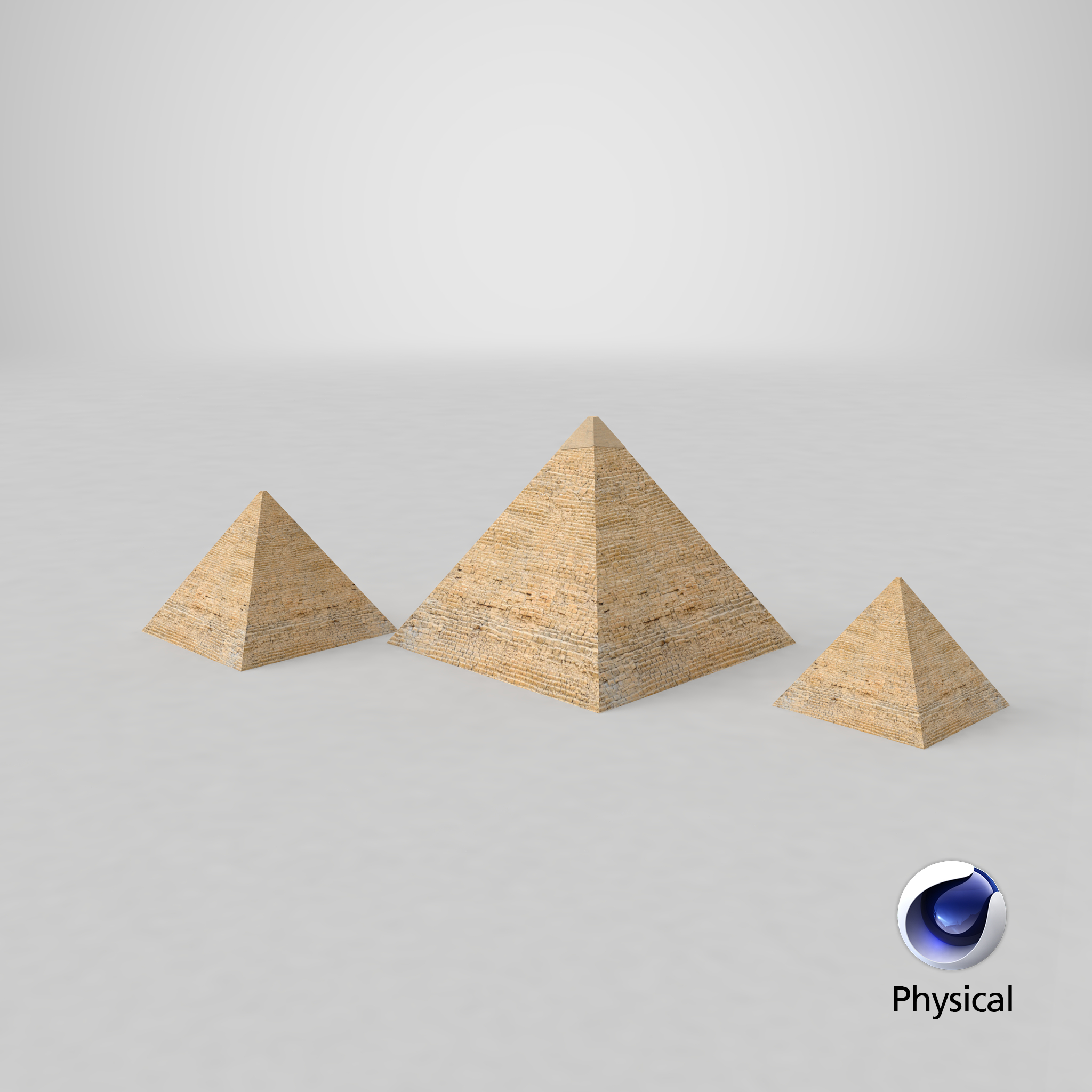 3D pyramids giza 3 - TurboSquid 1377649