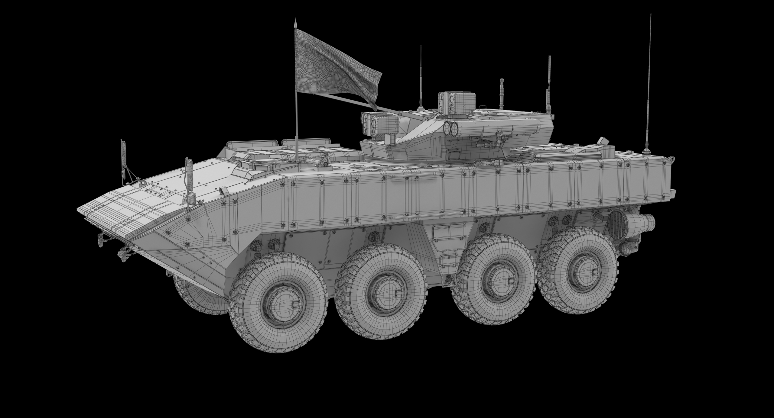 Vpk-7829 bumerang desert clean 3D - TurboSquid 1377986