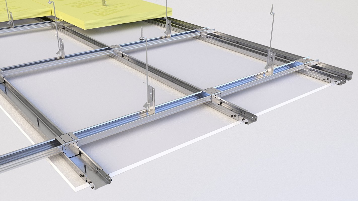 Ceiling insulation drop 3D - TurboSquid 1529210