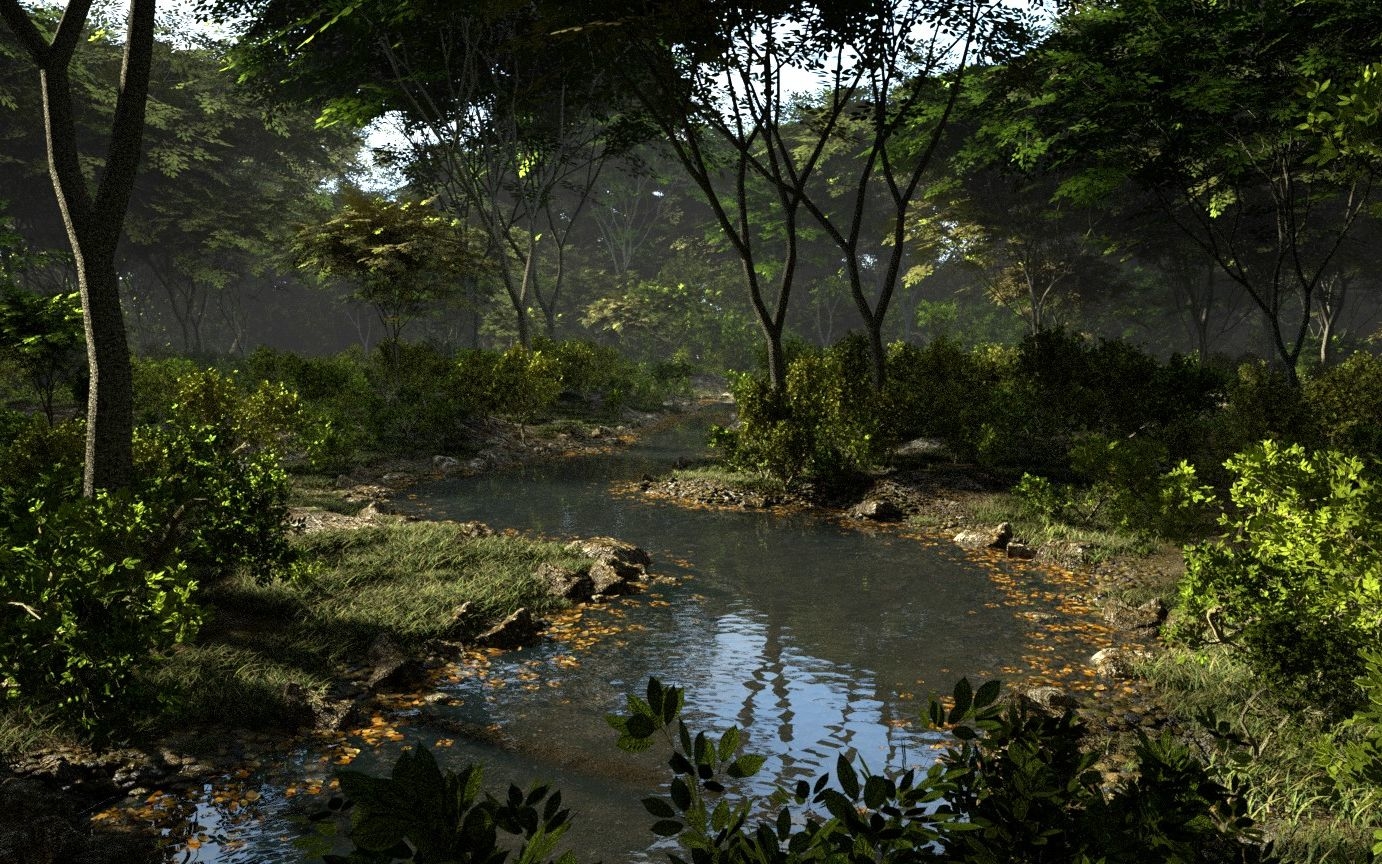 Shadows brook tree 3D model - TurboSquid 1378014