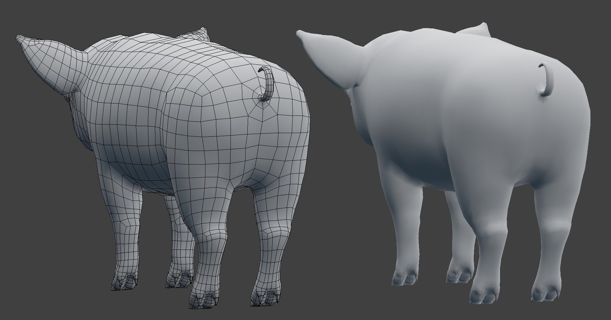 3D pig blender - TurboSquid 1378193