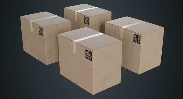 Cardboard Box Blender Models for Download | TurboSquid