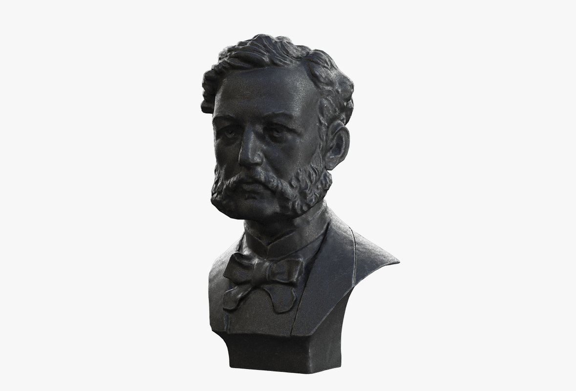 亨利杜南是红十字会的创始人3D模型 - TurboSquid 1378444