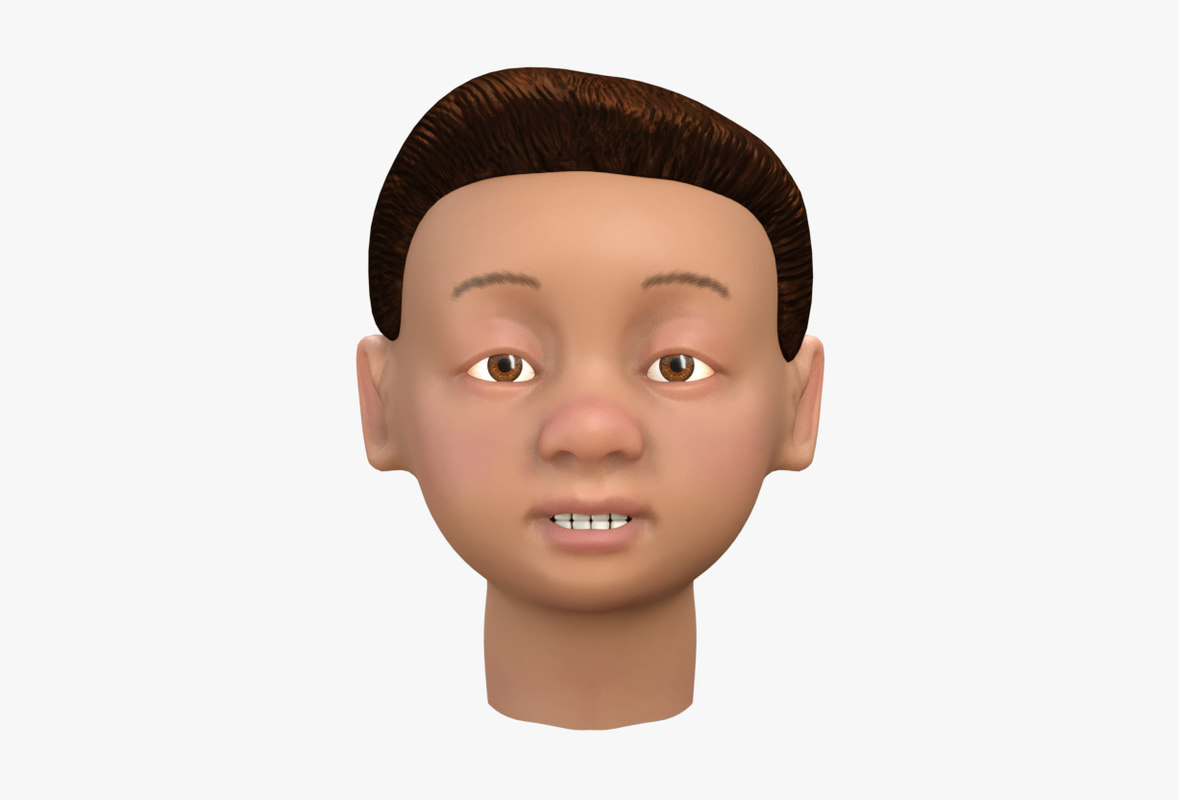 3D kid head - TurboSquid 1378462