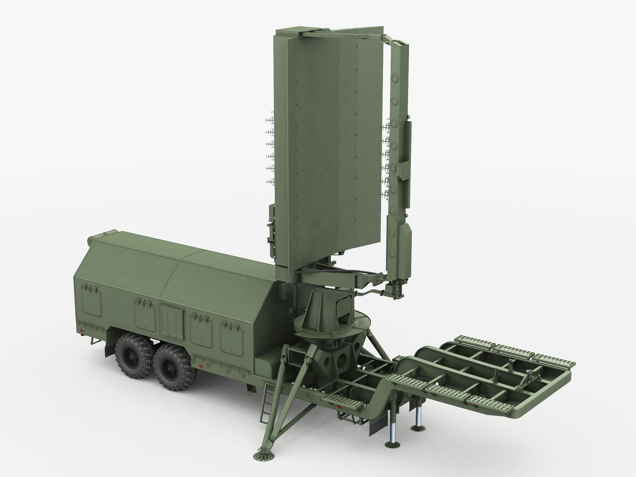 Radar trailer 19g6 3D model - TurboSquid 1371735