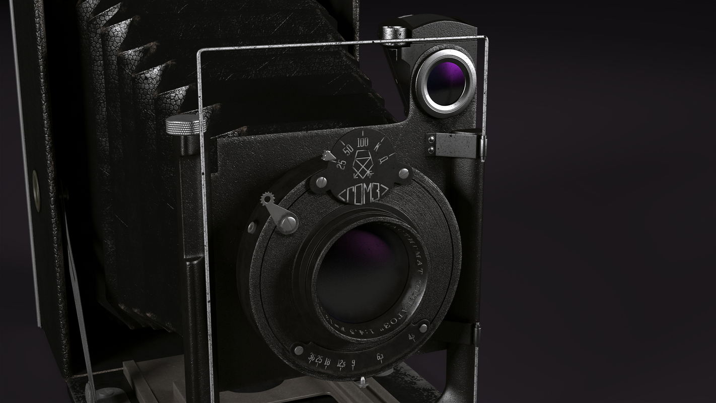 folding camera 3d c4d