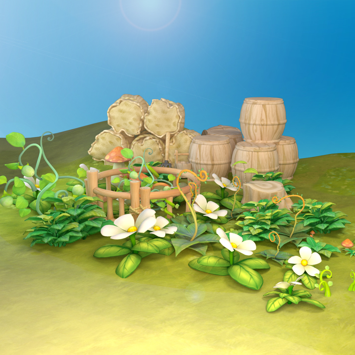 3D model garden - TurboSquid 1378959