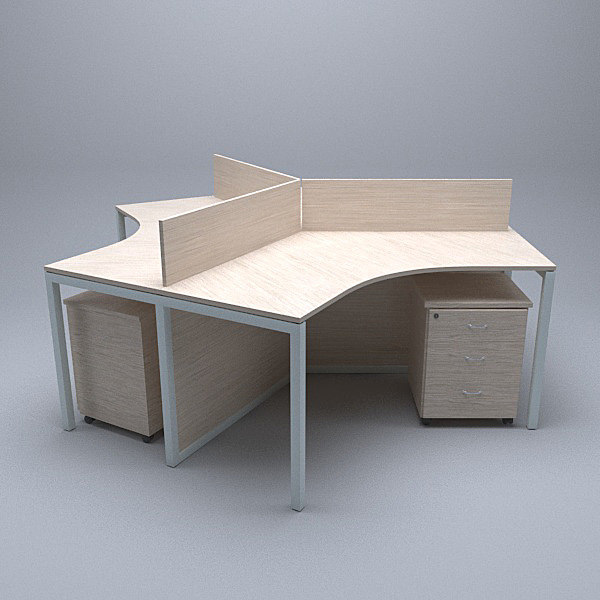 Workstation office 3D model - TurboSquid 1379007
