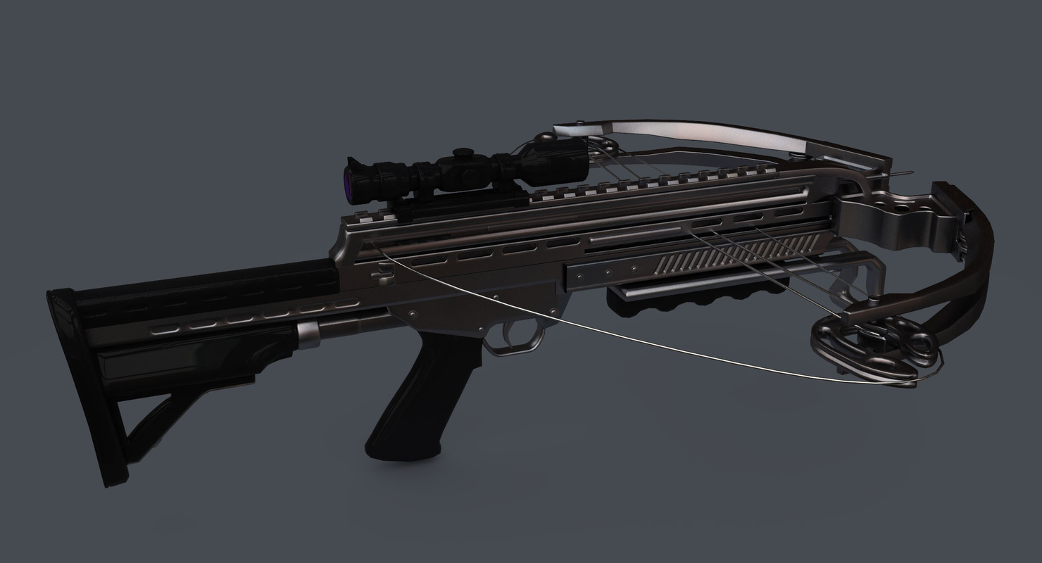 Modern crossbow 3D model - TurboSquid 1379813