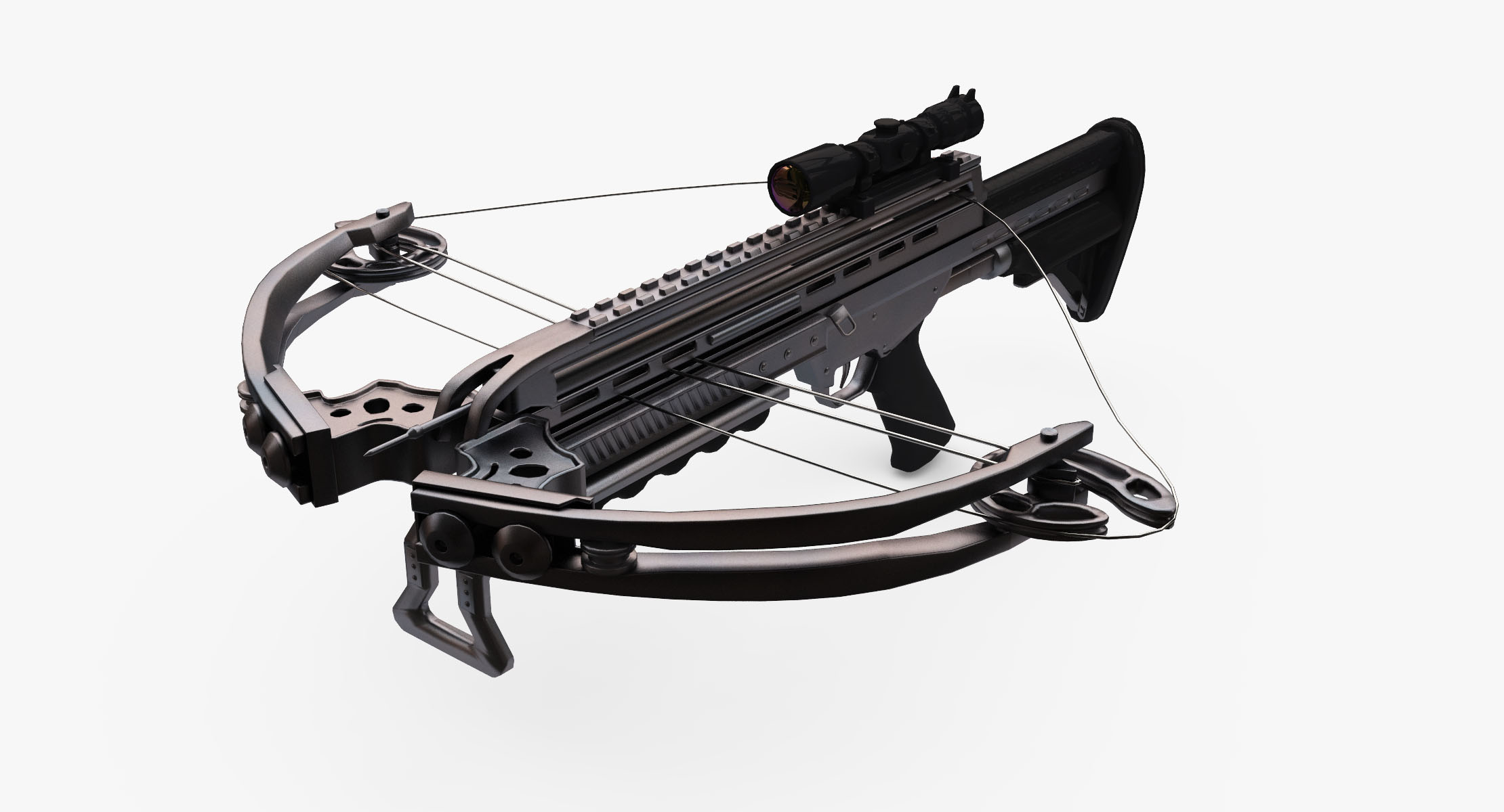 Modern crossbow 3D model - TurboSquid 1379813