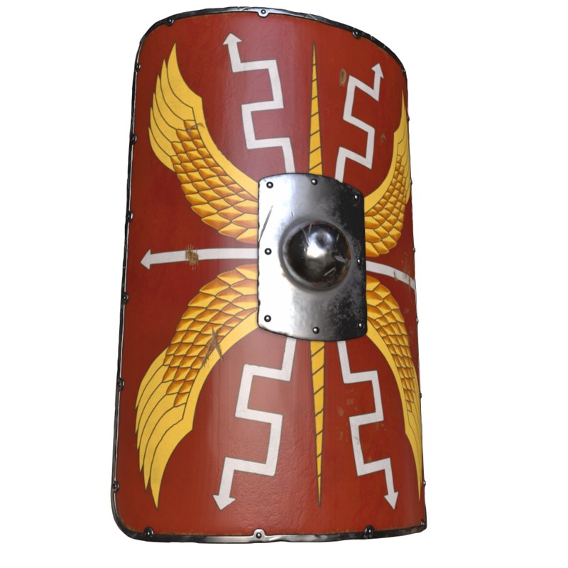 Roman shield 3D model - TurboSquid 1379115