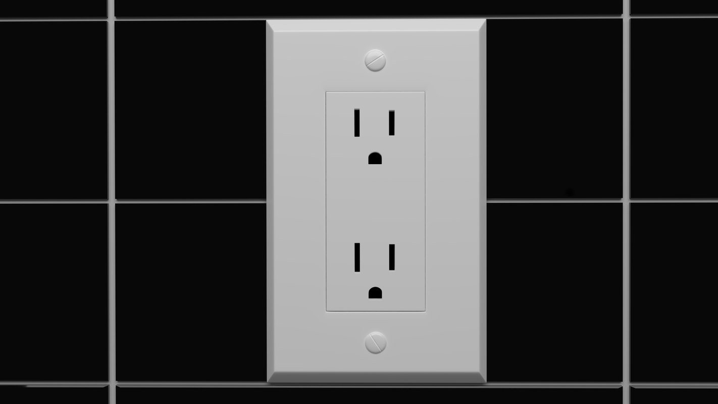 3D electrical outlet model - TurboSquid 1379129