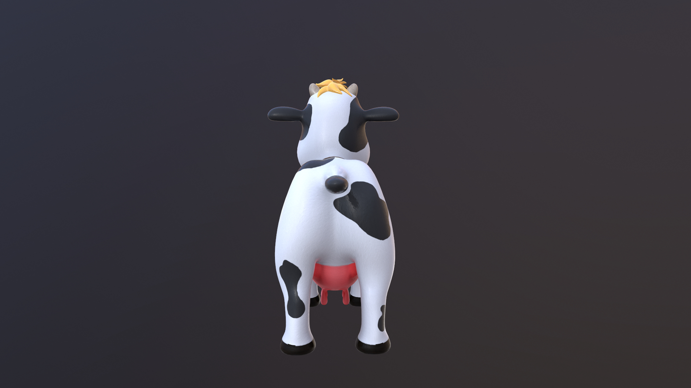 Cow - hight rig 3D - TurboSquid 1379139