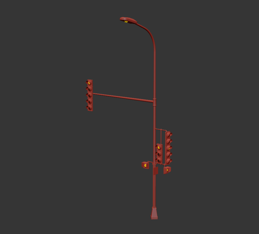 3D realistic traffic lights model - TurboSquid 1379182