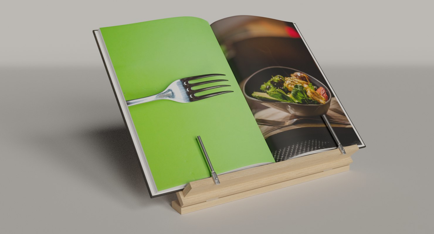 Cookbook stand book 3D model - TurboSquid 1379191