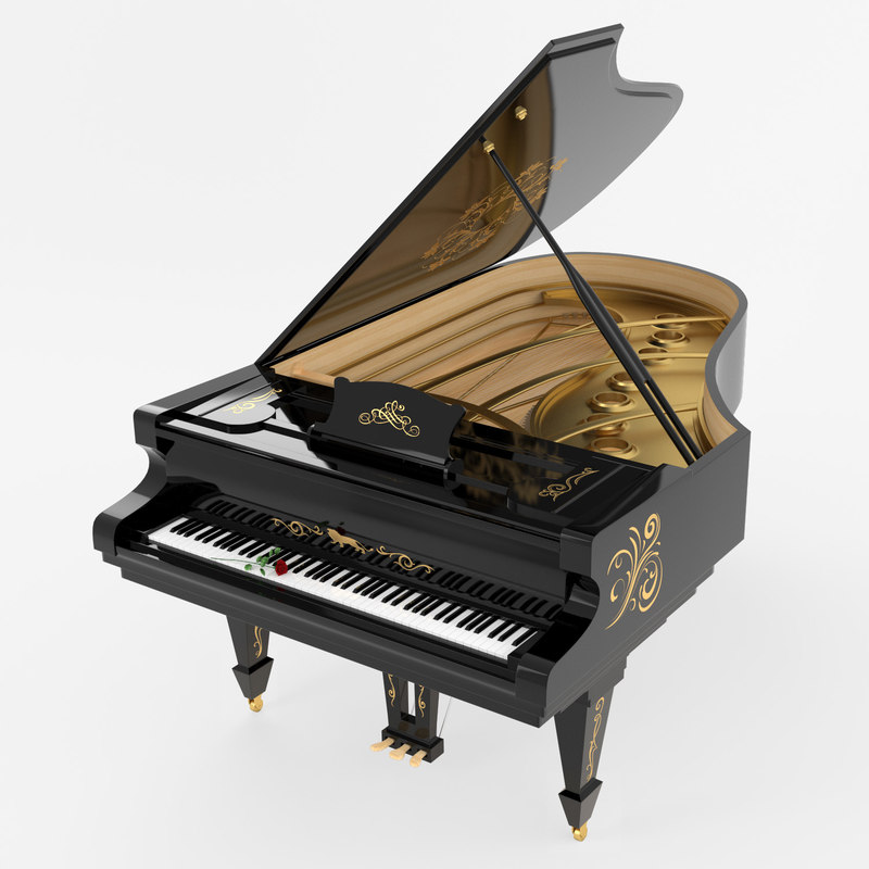 Piano classic model - TurboSquid 1379225