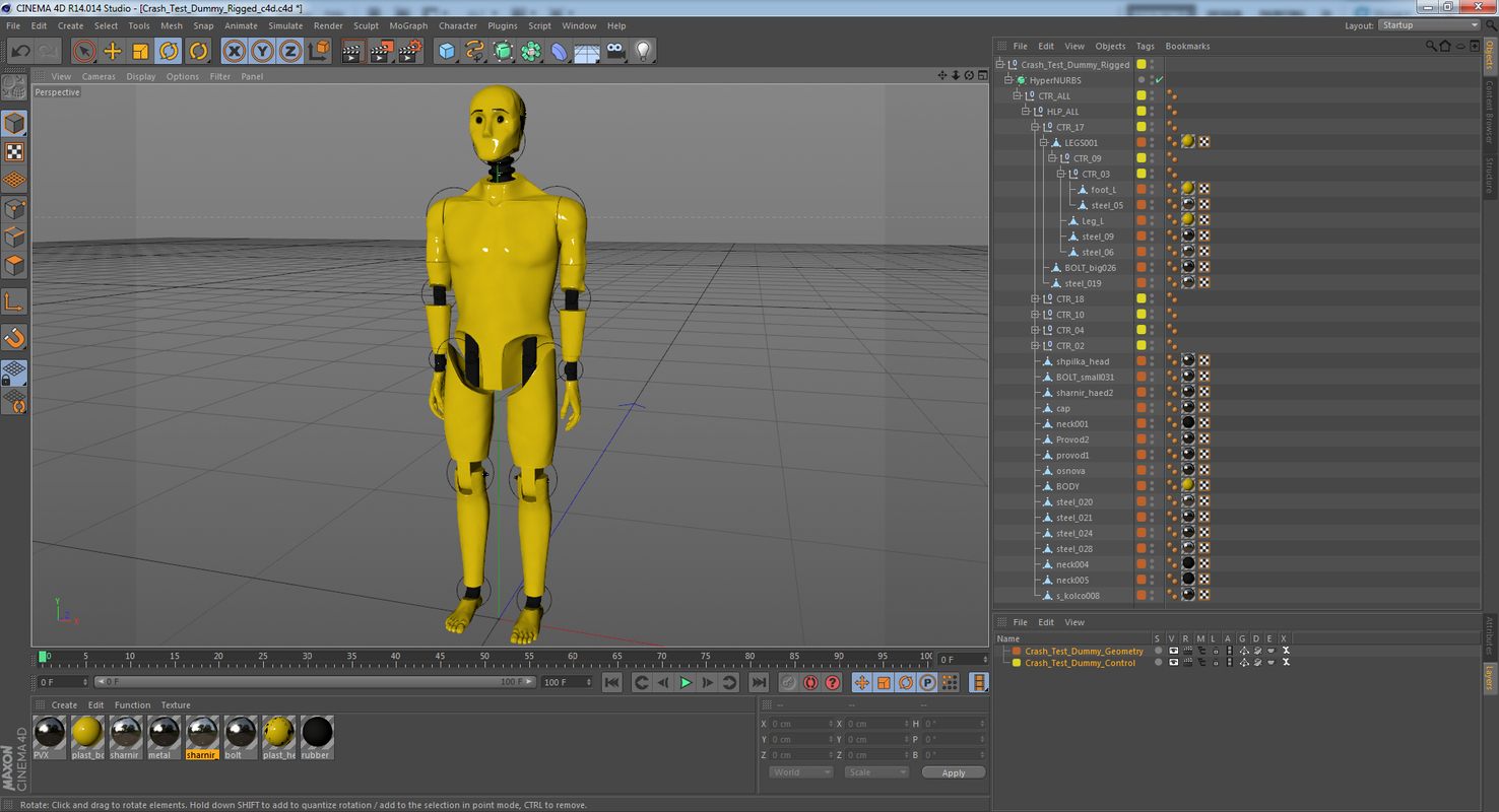 3D crash test dummy rigged model - TurboSquid 1379257