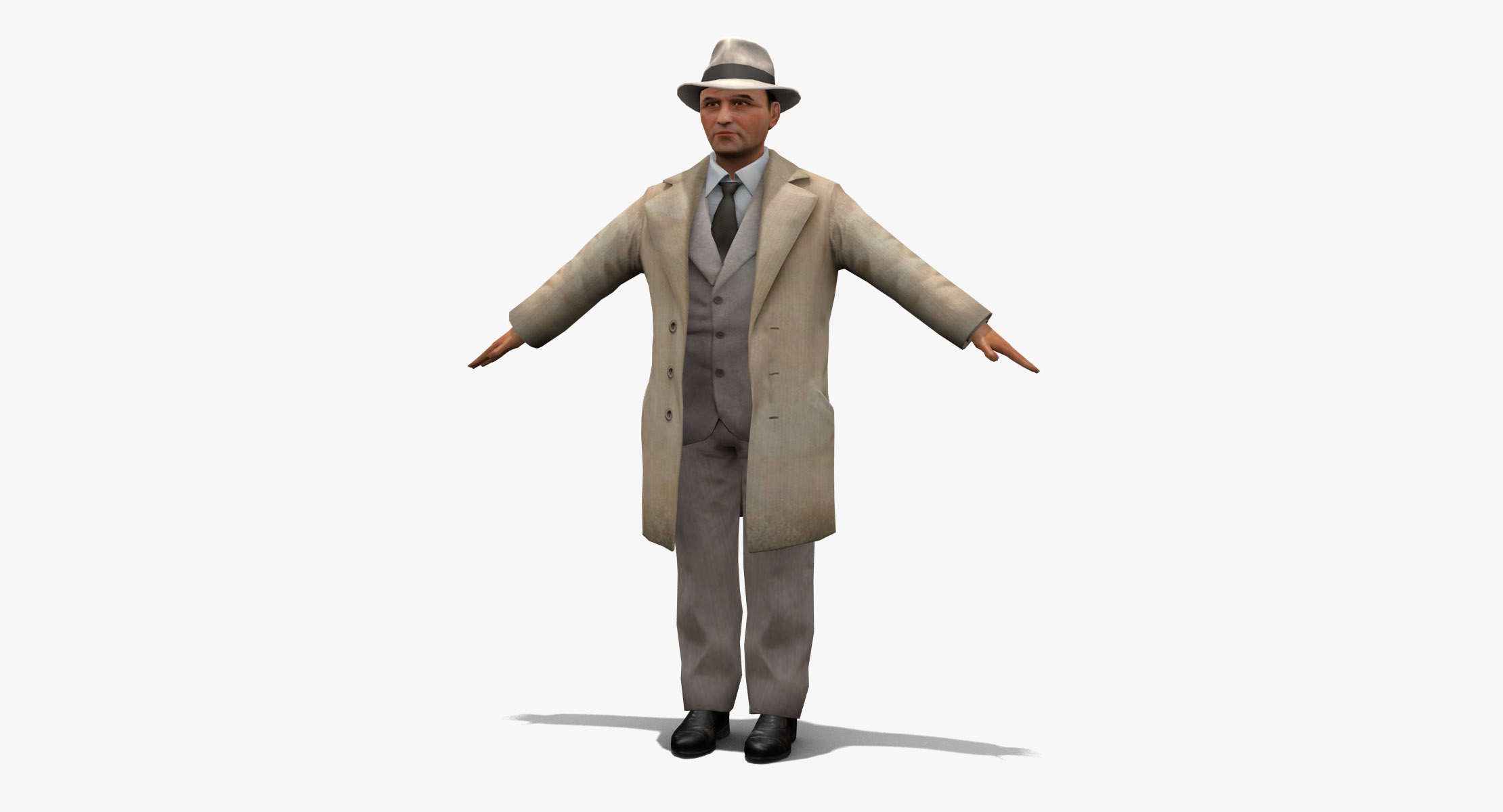 3D character detective model - TurboSquid 1379269