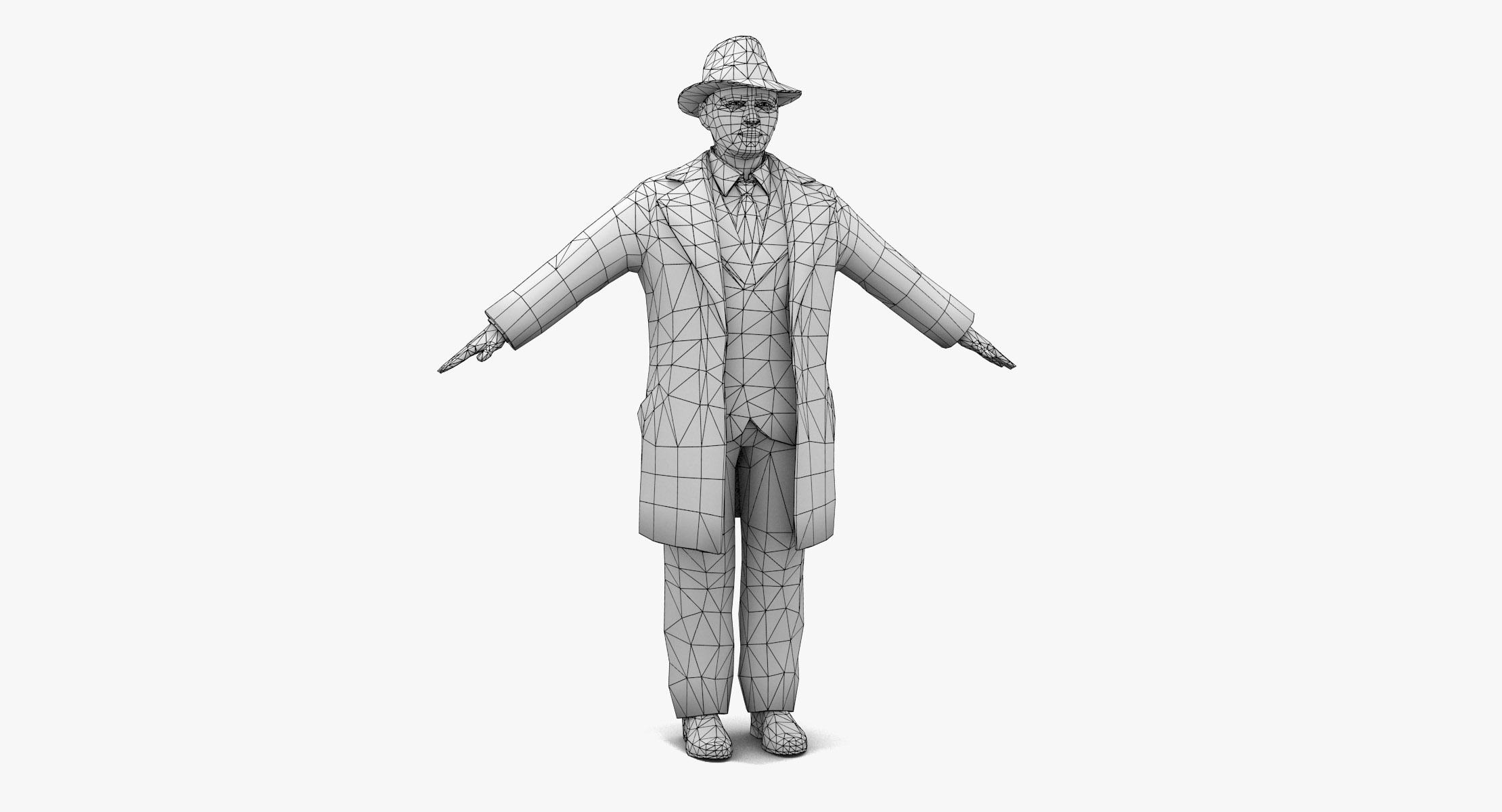 3D character detective model - TurboSquid 1379269