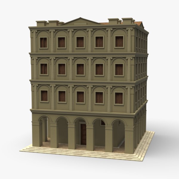 Italian palace tan 3D - TurboSquid 1379408