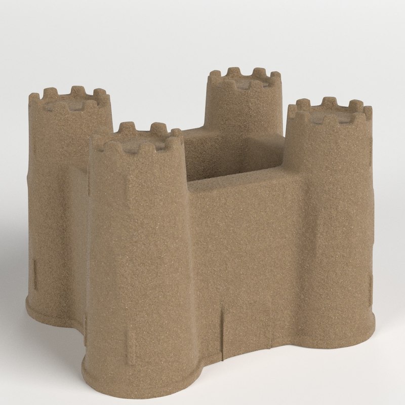 Sand castle 3D model - TurboSquid 1379338