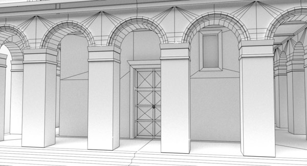 Italian palace tan 3D - TurboSquid 1379408