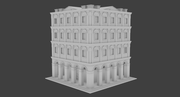 Italian palace tan 3D - TurboSquid 1379408