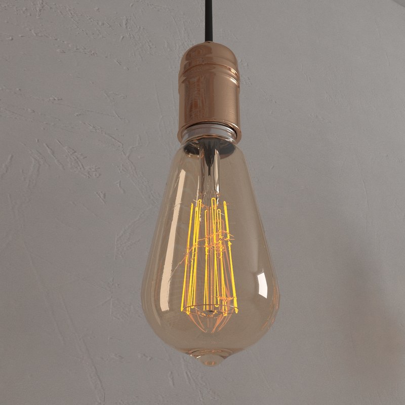 Edison Lamps Model Turbosquid 1379514