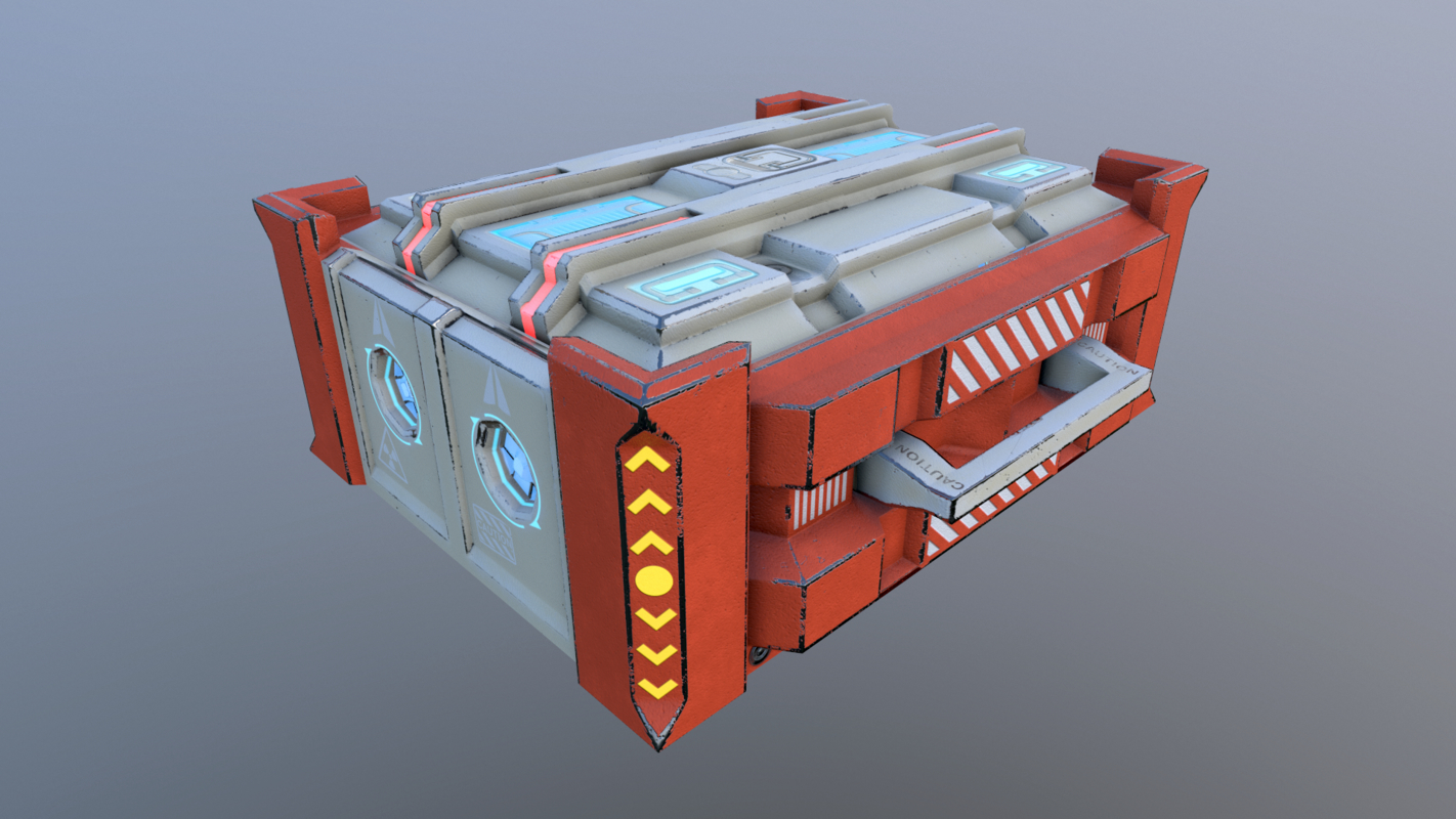 科幻盒3D模型 - TurboSquid 1379549