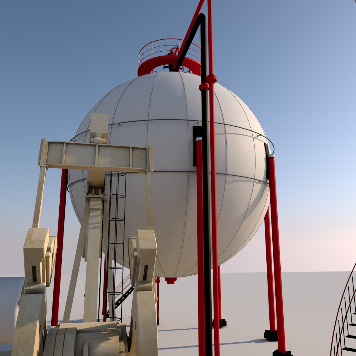 3D oil field model - TurboSquid 1379893