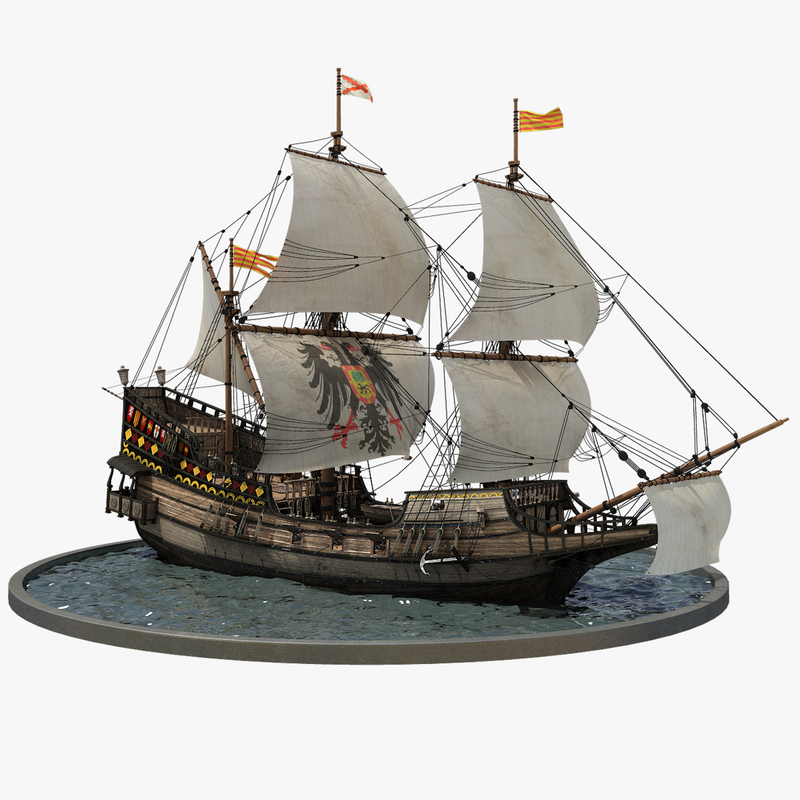 modelo 3d Galeón - TurboSquid 1379827