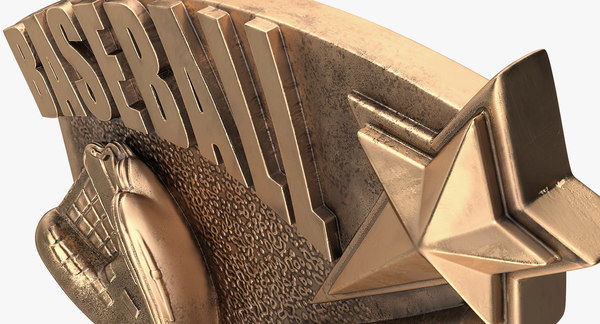 Baseball championship brass trophy 3D model - TurboSquid 1379851