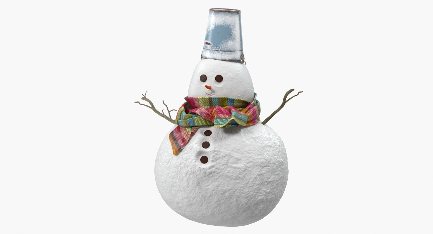 3D snowmans snow - TurboSquid 1379943