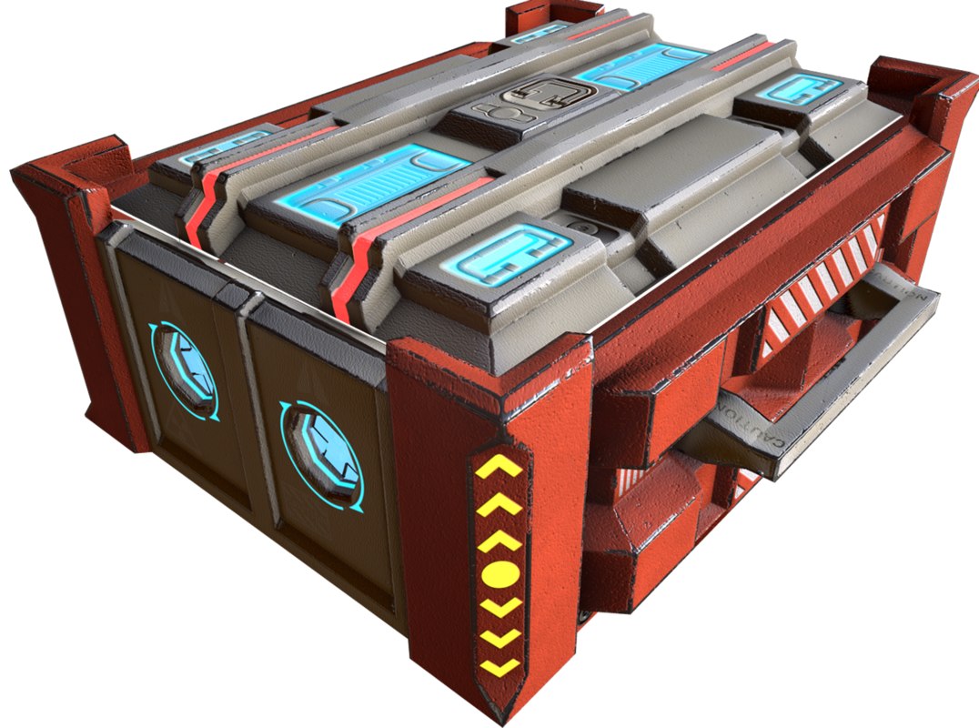 Sci fi box 3D model - TurboSquid 1379549