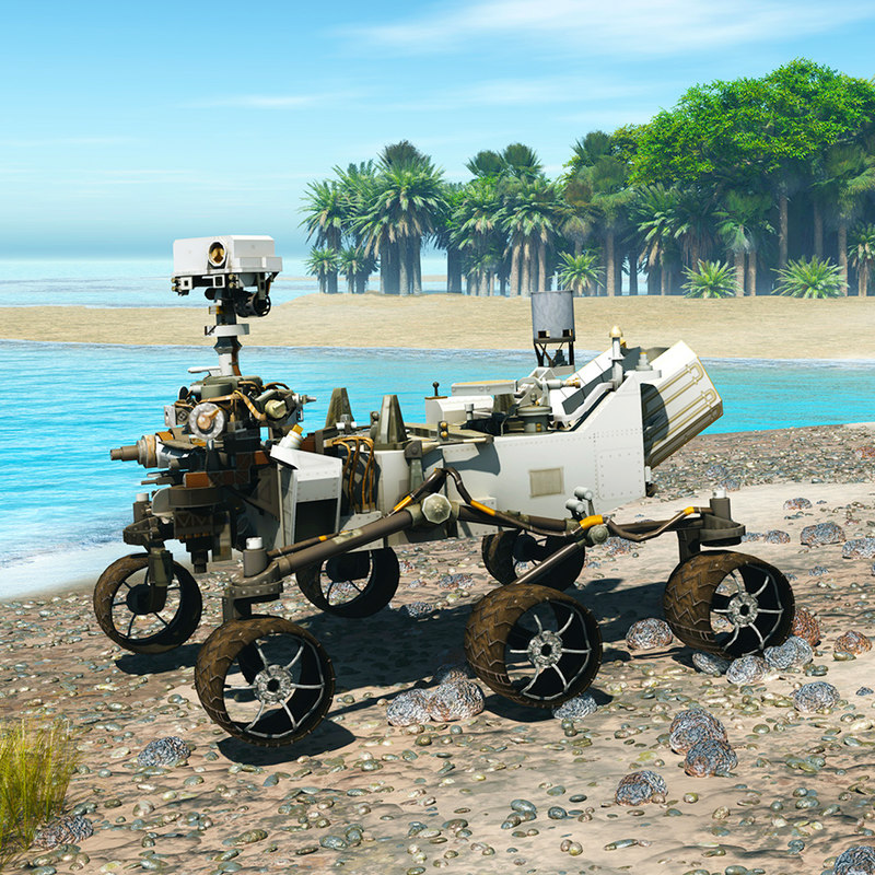 3D model curiosity rover mars - TurboSquid 1379896
