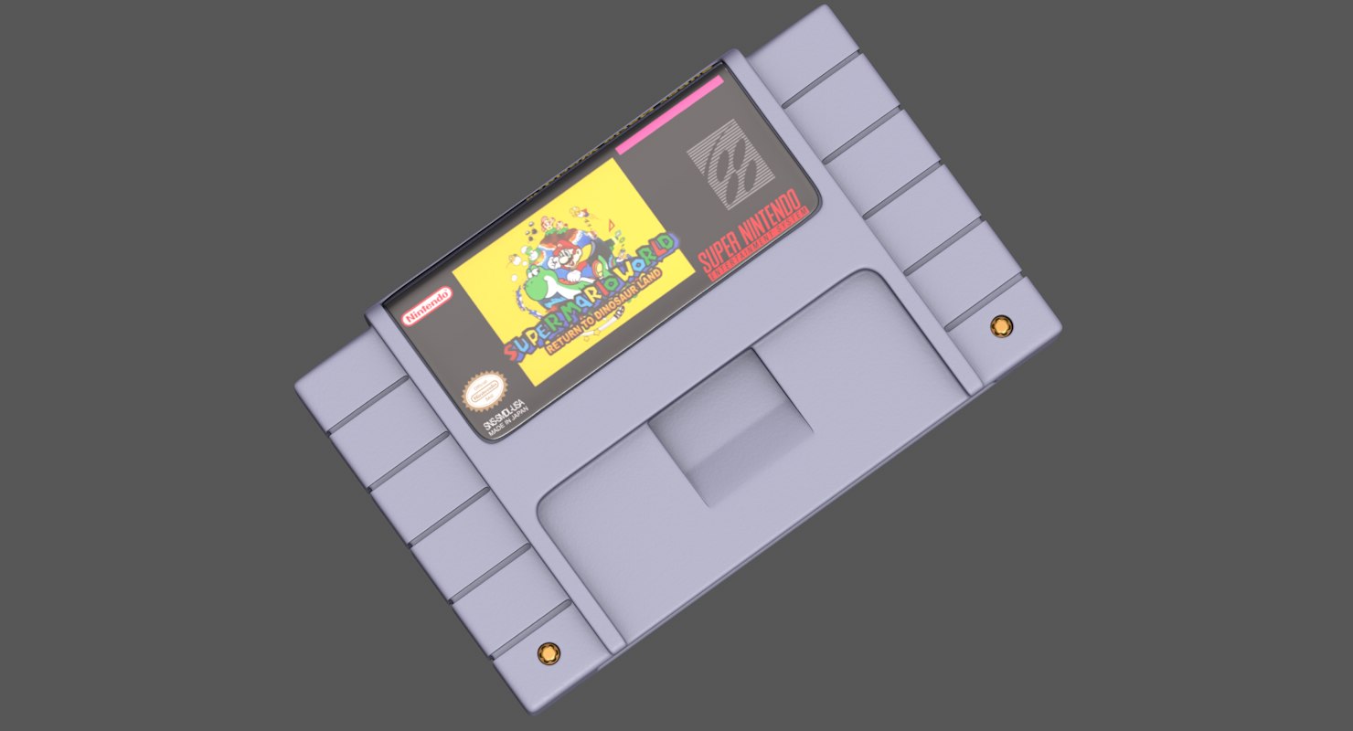 3D snes cartridge super model - TurboSquid 1378808