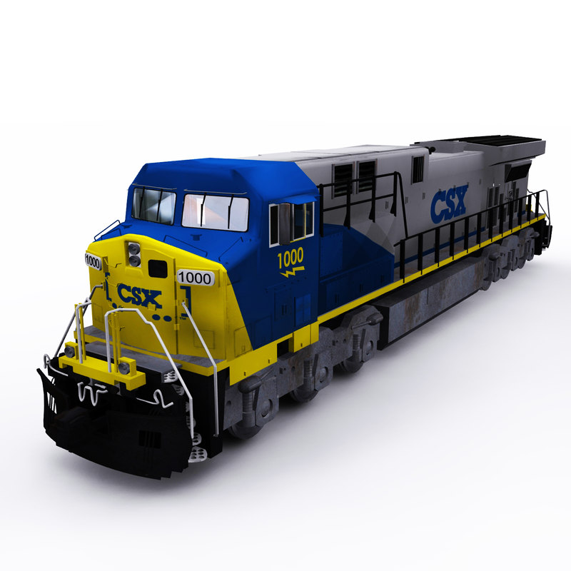 Csx ge locomotive model - TurboSquid 1380171