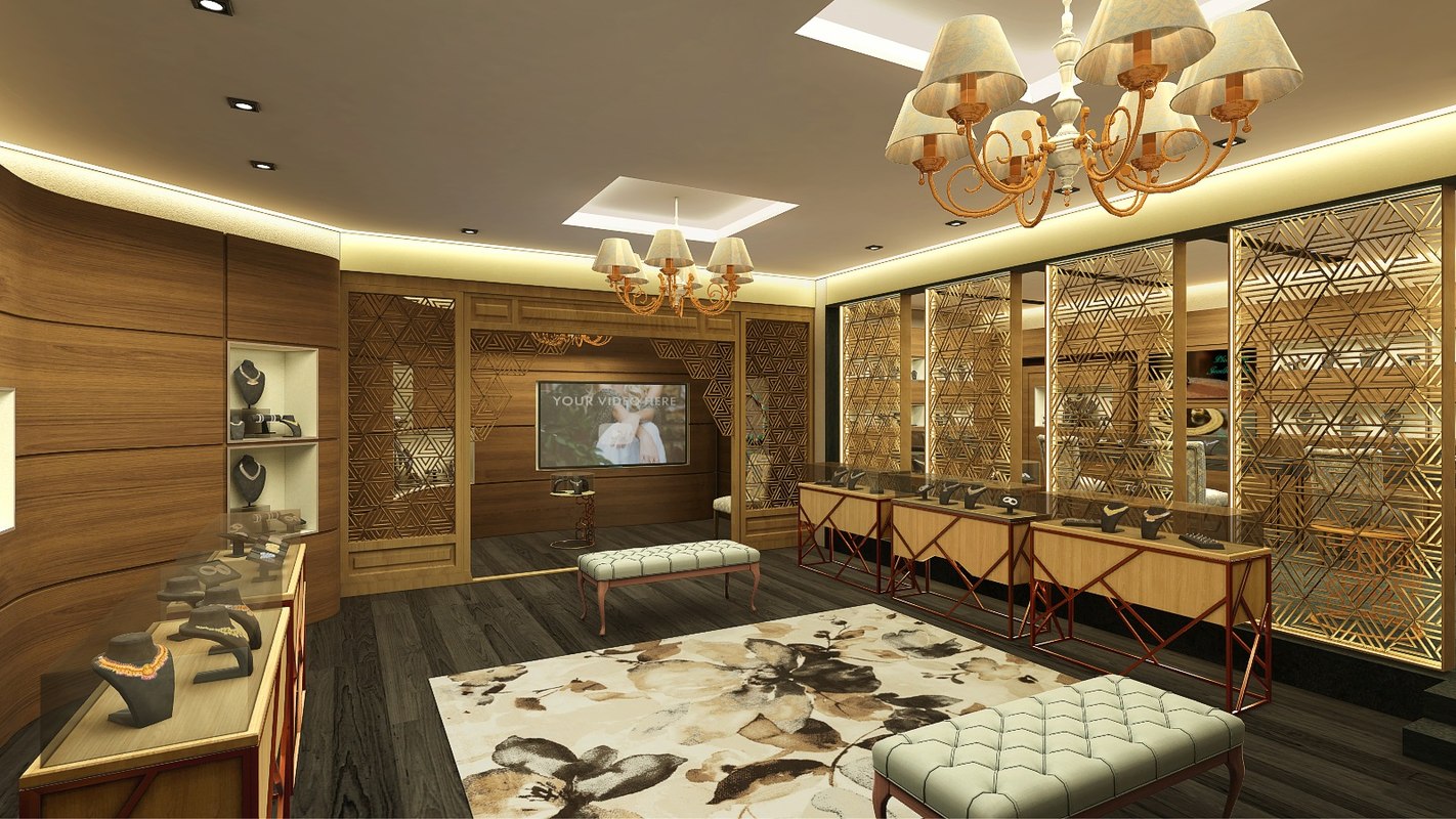 3D jewellery store games model - TurboSquid 1380215