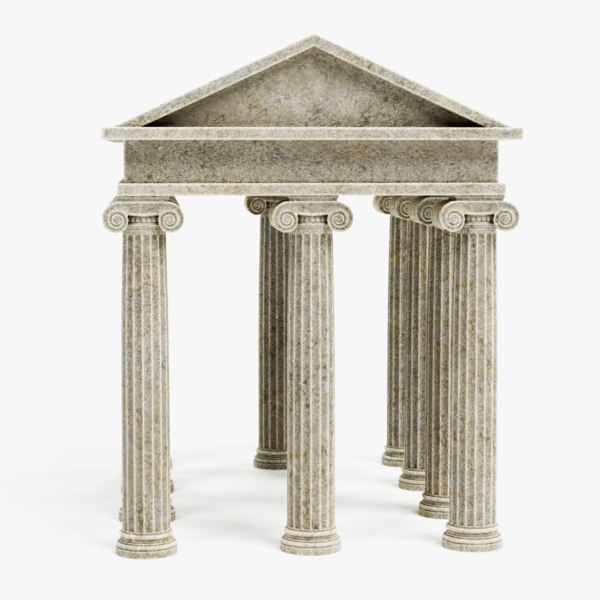 3D ionic temple - TurboSquid 1380421