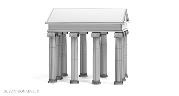 3D ionic temple - TurboSquid 1380421