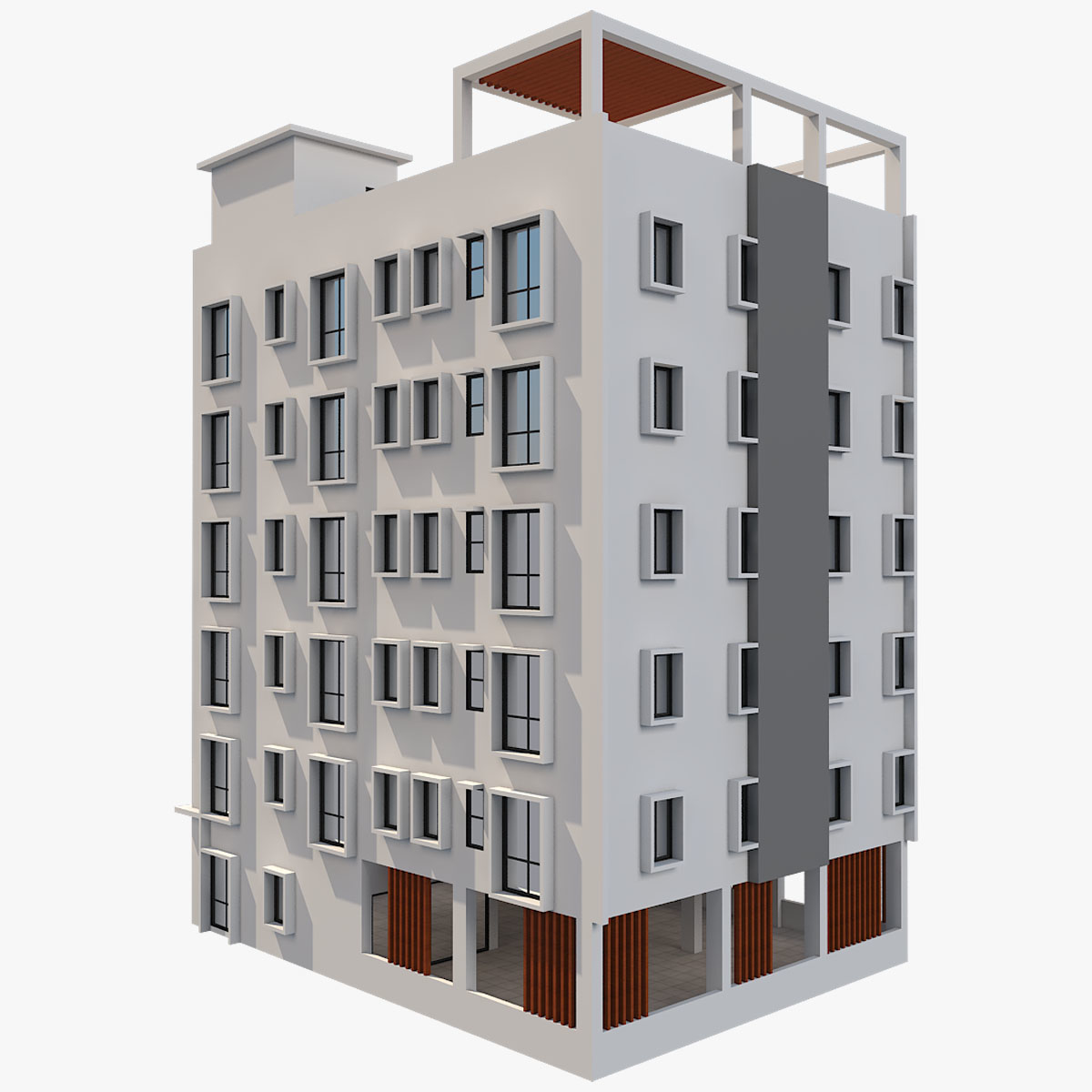 Free 3D model building apartment - TurboSquid 1380467